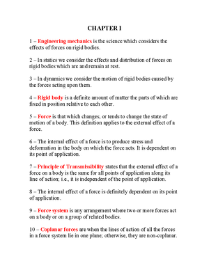 Classification of force system - y F 5 = 400N x 1 F 1 = 600N y 1 θ 5 ...