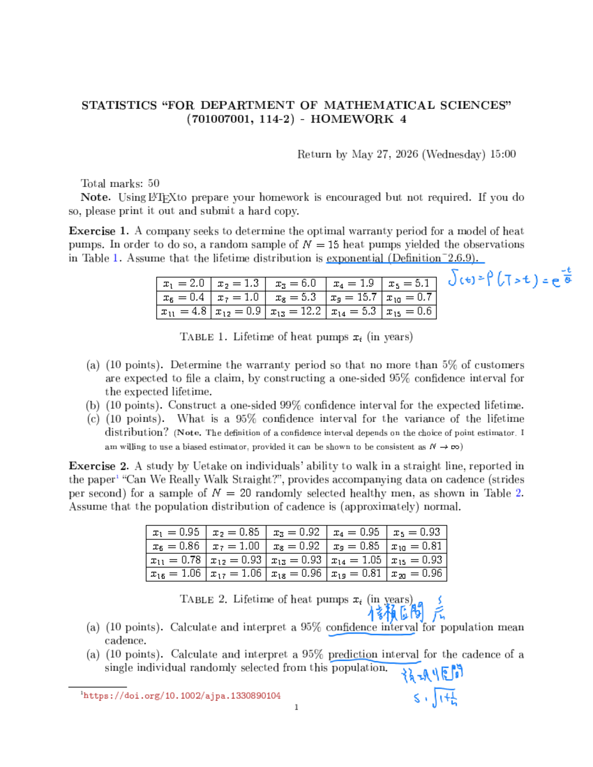 HW4 statistics - Hard - x i - N = - x 1 = 2. 0 x 2 = 1. 3 x 3 = 6. 0 x ...