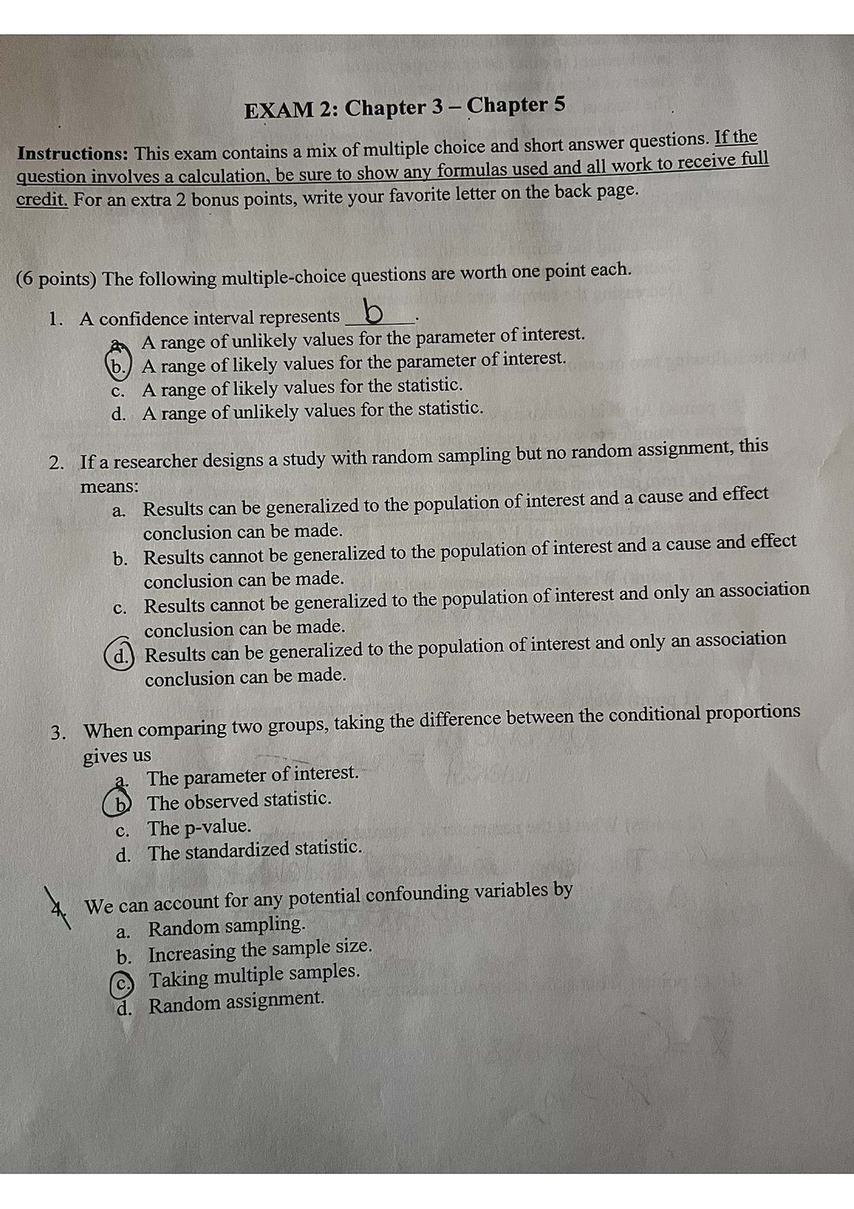 EXAM 2: Chapter 3 & Chapter 5 Review Questions - Studocu