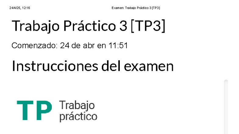 Examen: Trabajo Práctico 3 [TP3] - Modelos de Simulación - Studocu
