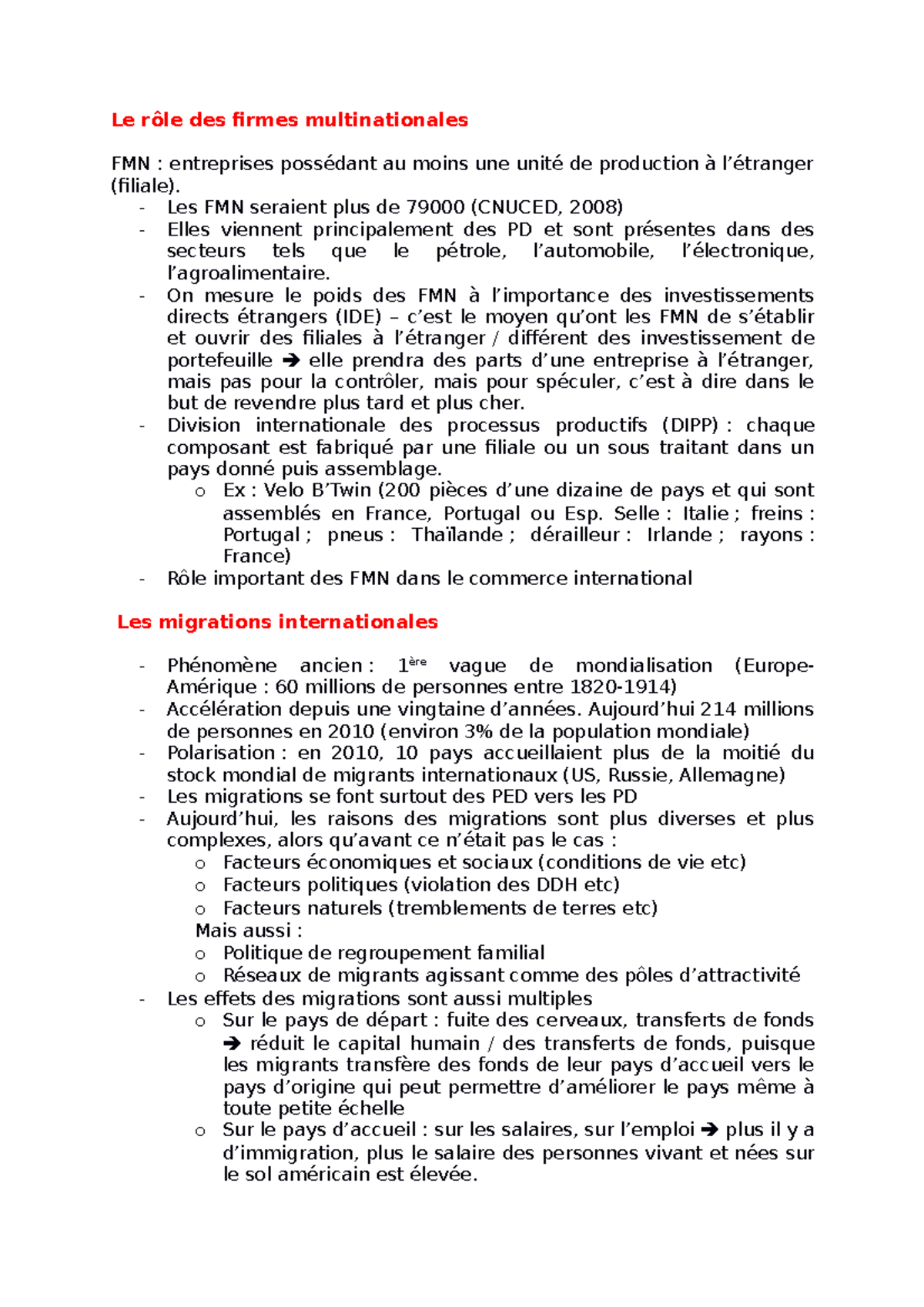 Le rôle des firmes multinationales - Le des firmes multinationales FMN ...