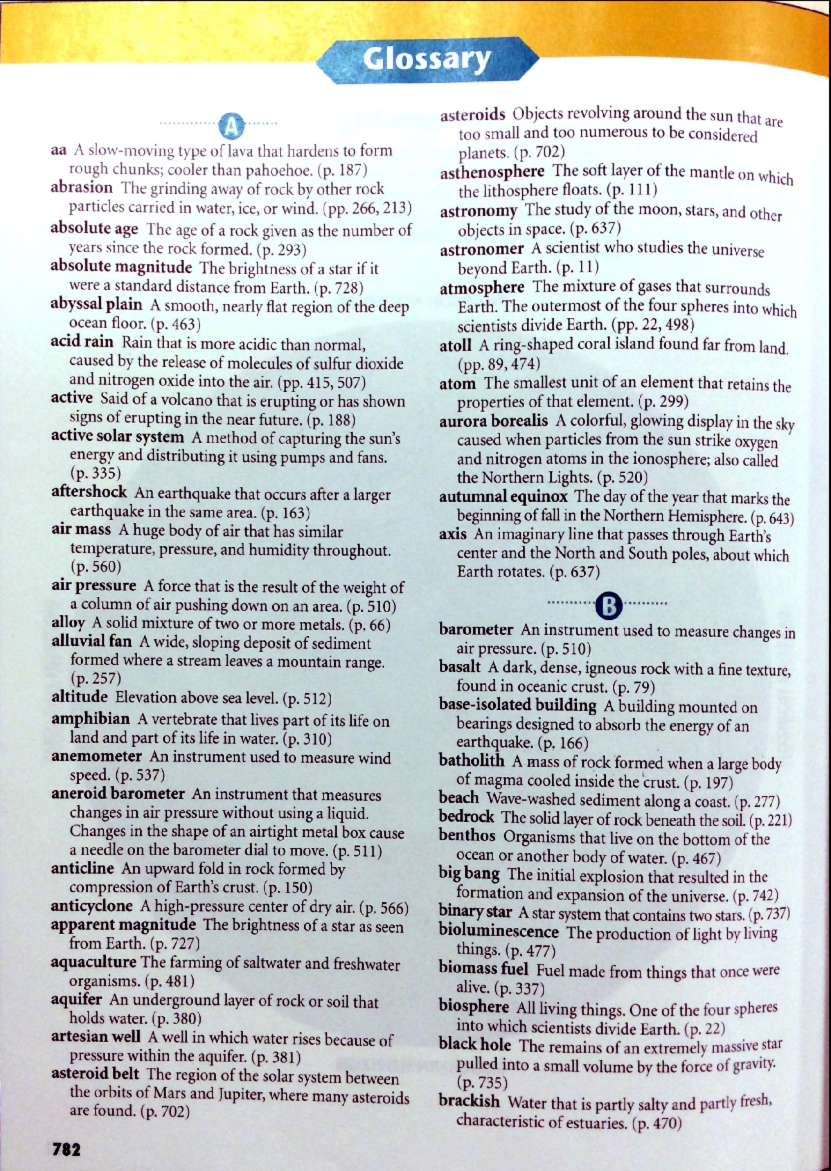 Geo-Phys Glossary: Key Terms and Definitions for Study - Studocu