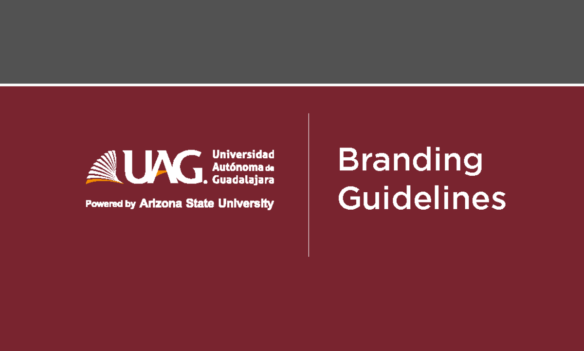 Logos UAG power by ASU (vectores) - Guidelines Logotipo V1. Guidelines ...