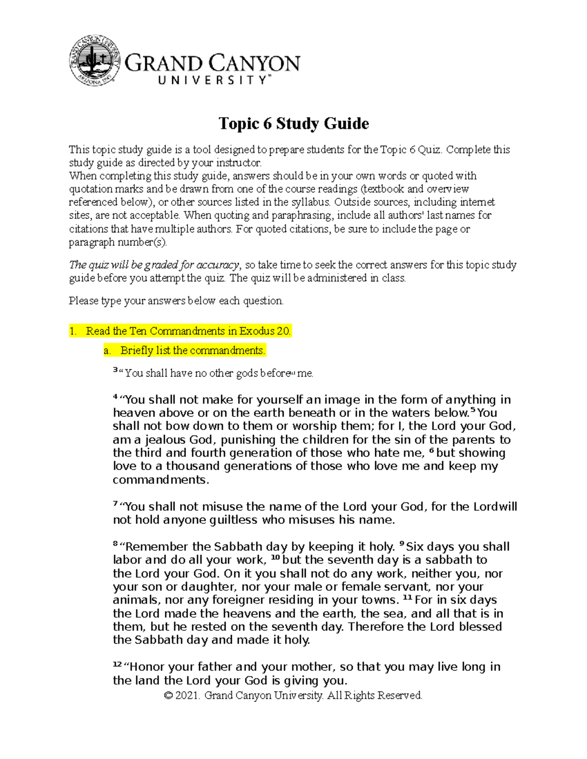 CWV-101 Topic 6 Quiz Study Guide: Key Concepts and Insights - Studocu