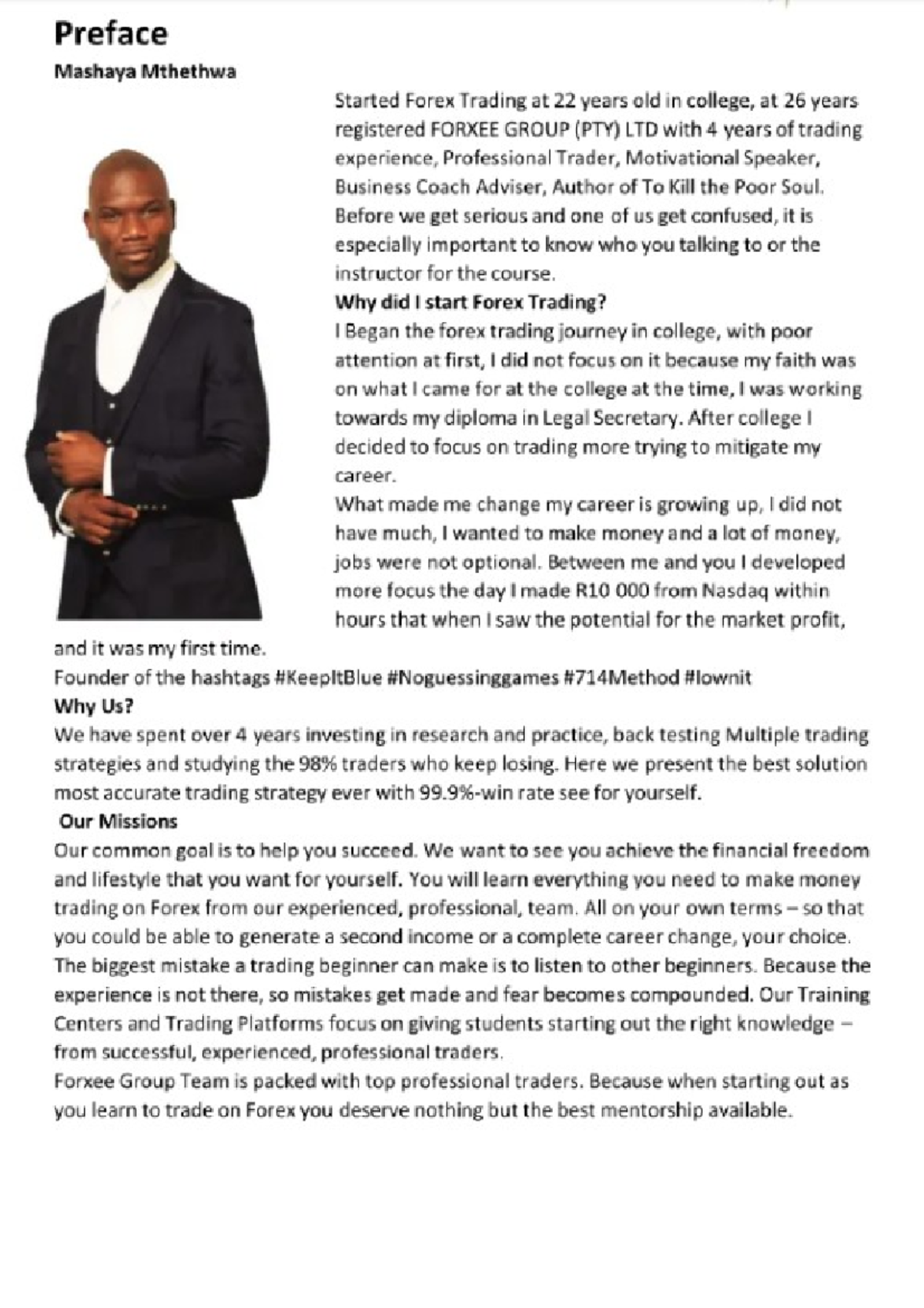 **Mashaya 714 Method: A Guide to Forex Trading Psychology and Price ...