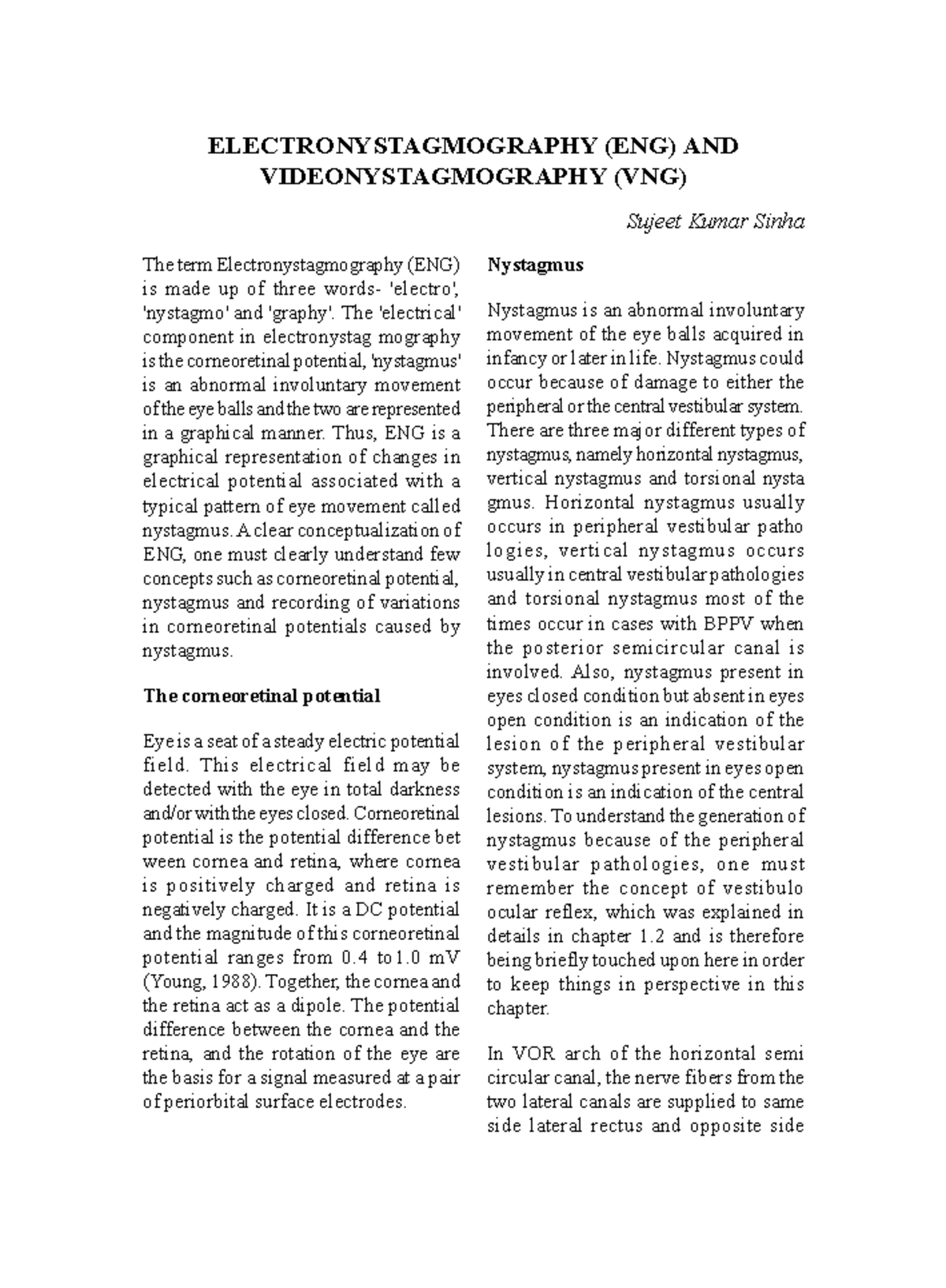 ENG and VNG: Understanding Electronystagmography and ...