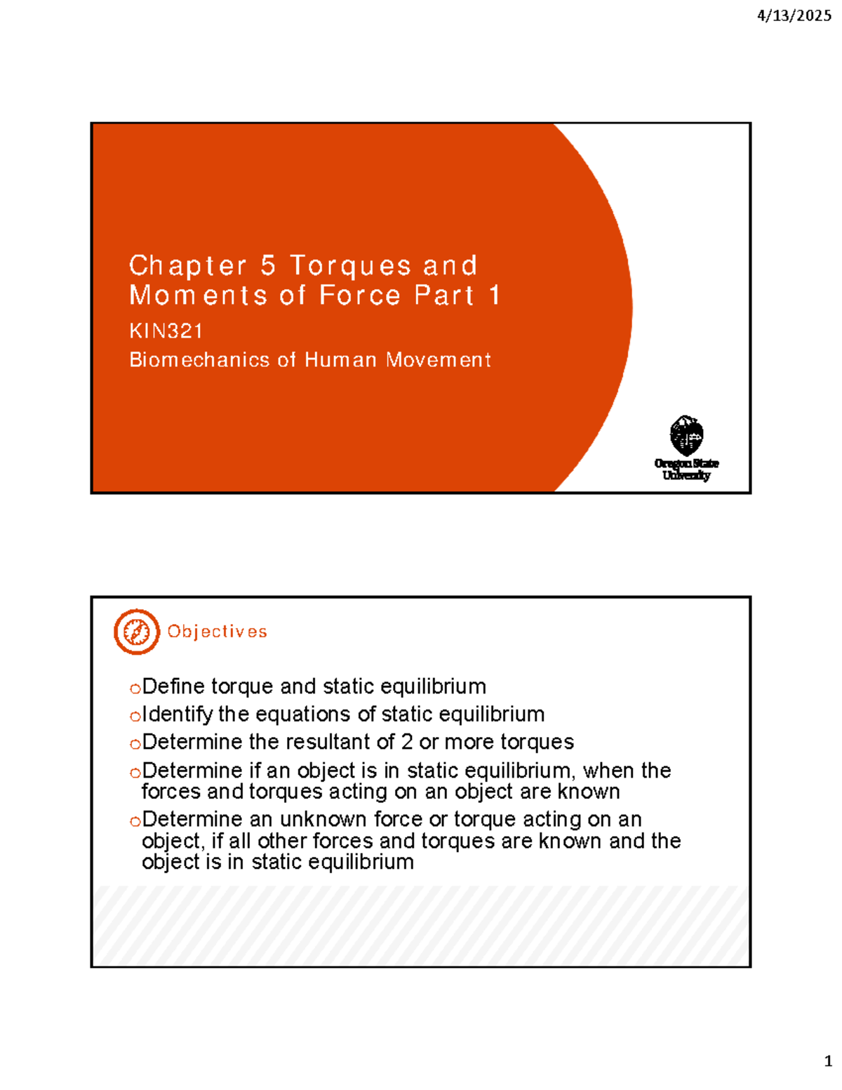 Chapter 5: Torques and Moments of Force (KIN321) - Part 1 Notes ...