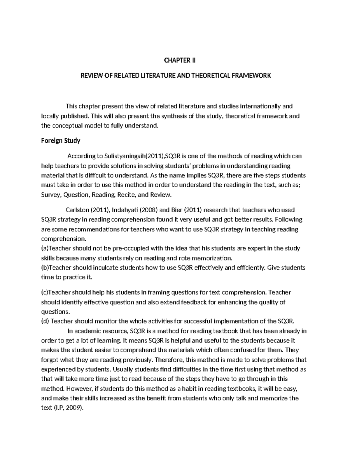 Review of Related Literature and Theoretical Framework - Thesis Chapter 2 - Studocu