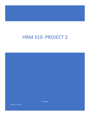 HRM-310 - Module 4: Understanding HR Inbox Inquiries and Responses - Studocu