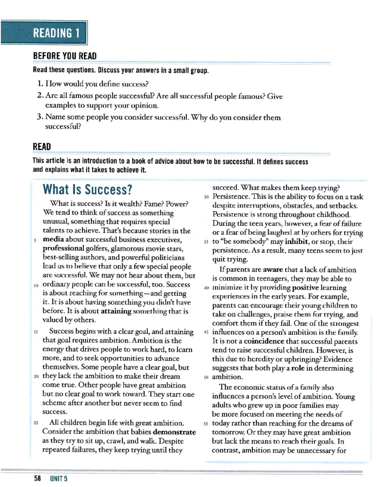 1. What is success - Eng - English - Studocu