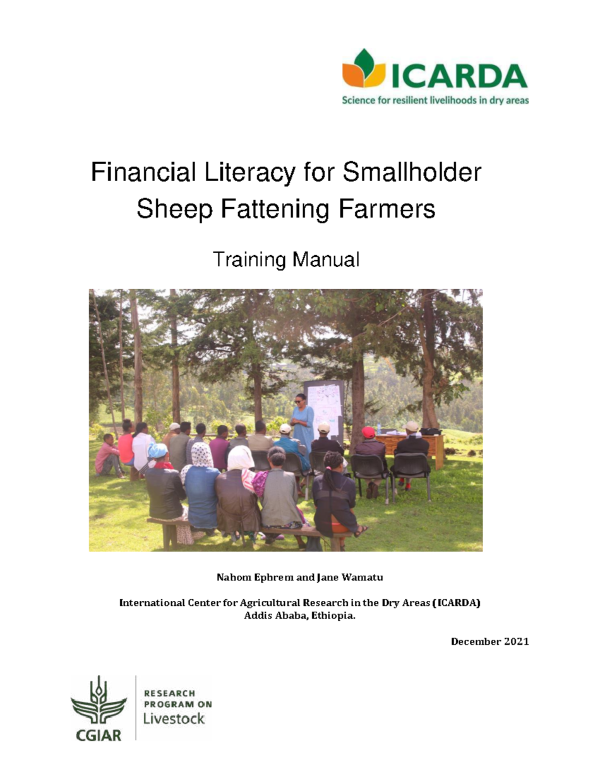 Financial Literacy Training Manual for Smallholder Sheep Farmers ...
