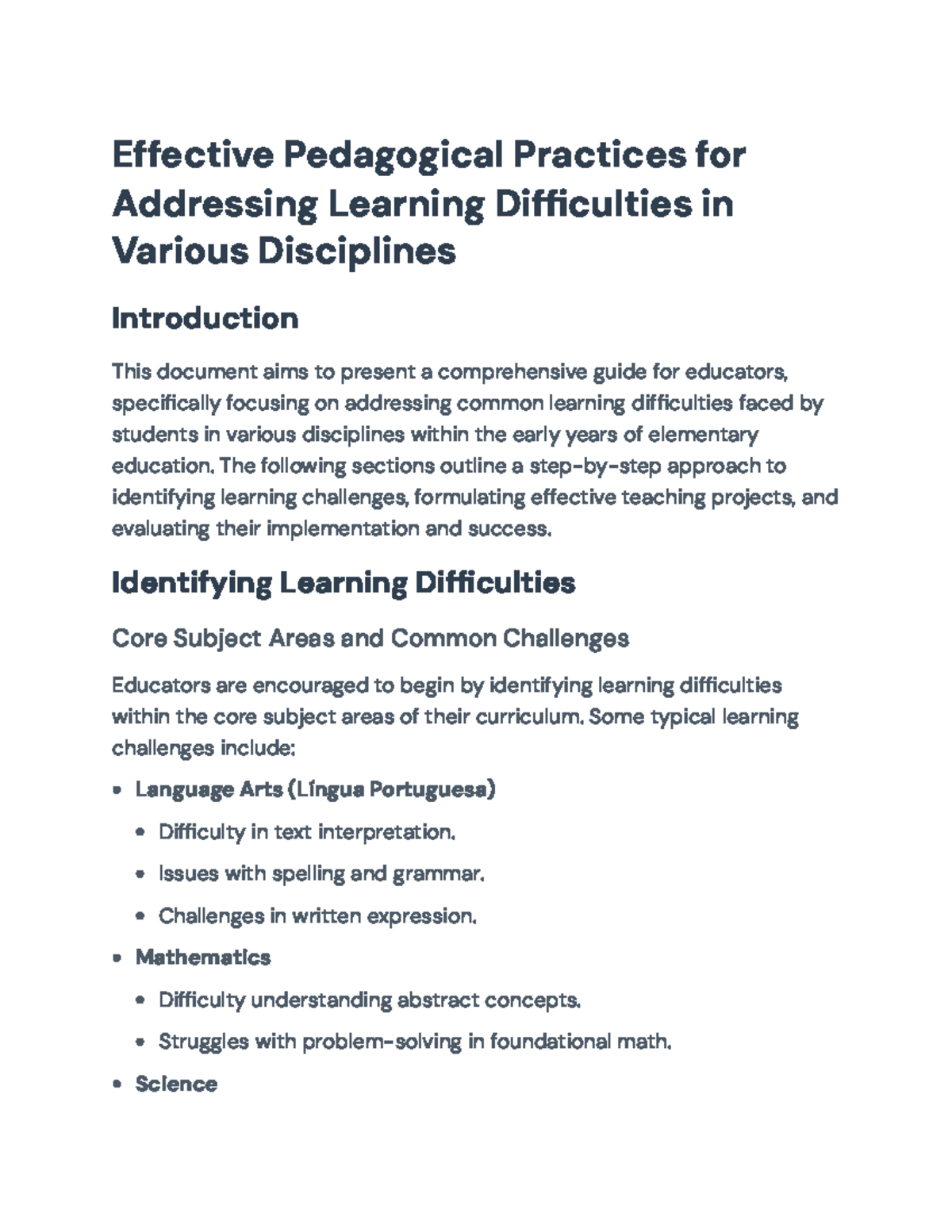 Addressing Learning Difficulties: A Comprehensive Guide for Educators ...
