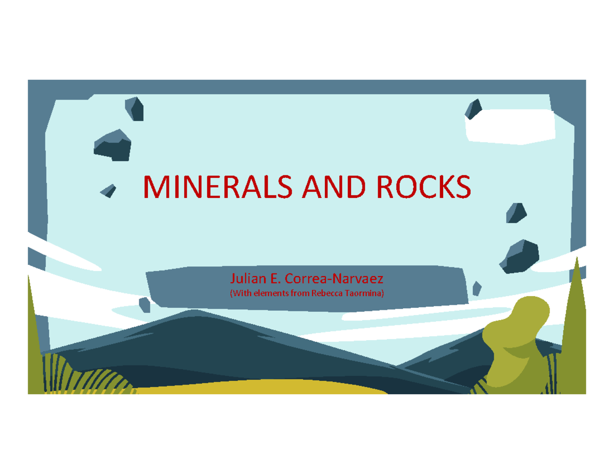 Mineral Characteristics and Identification Techniques - GEO 101 - Studocu
