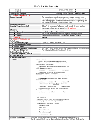 Grade 2 pe cg - IVAN - Grade Level: Grade 2 Subject: Physical Education ...