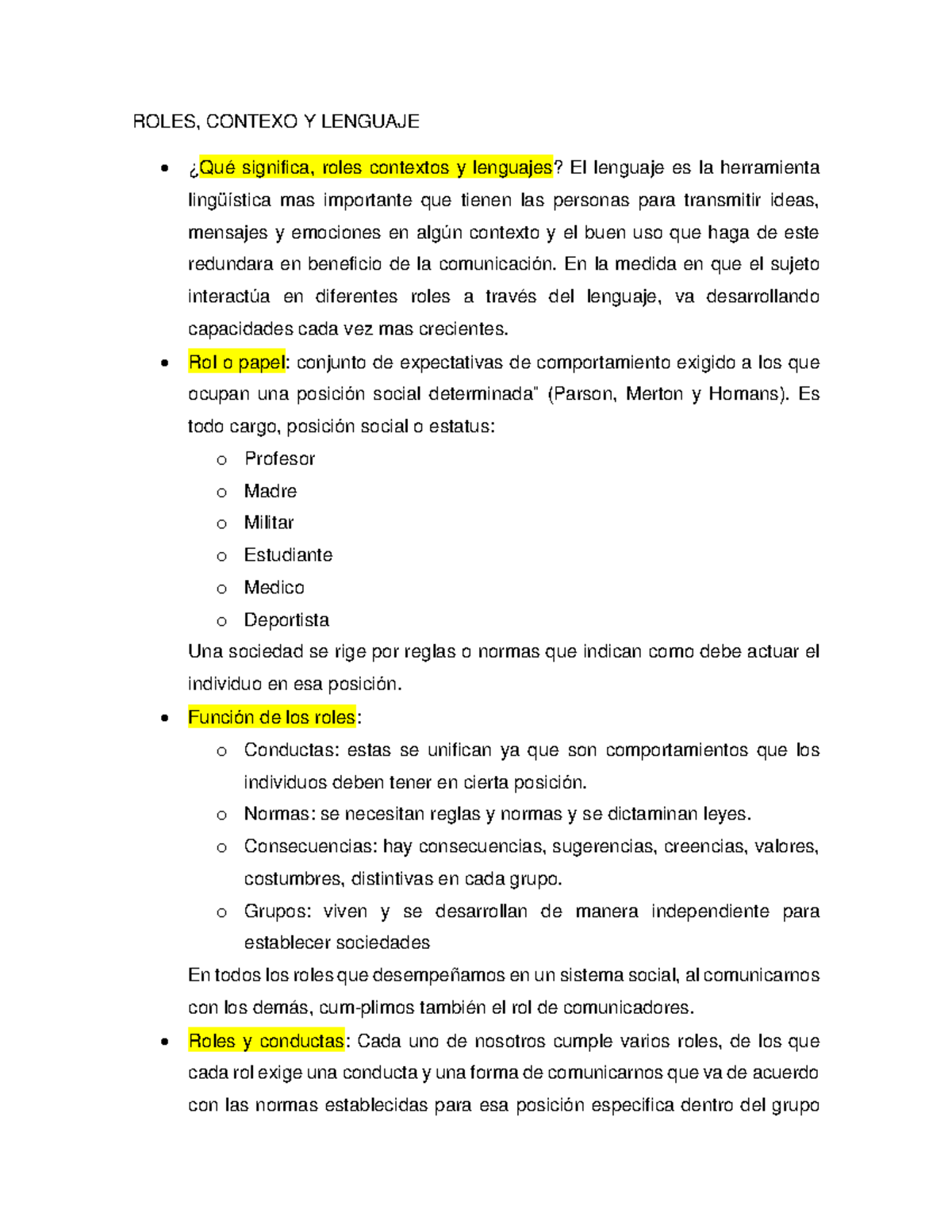 Roles, Contexto y Lenguaje: Análisis de Comunicación en Situaciones ...