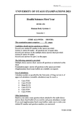 Human Body Systems 1 - HUBS191 - Otago - Studocu