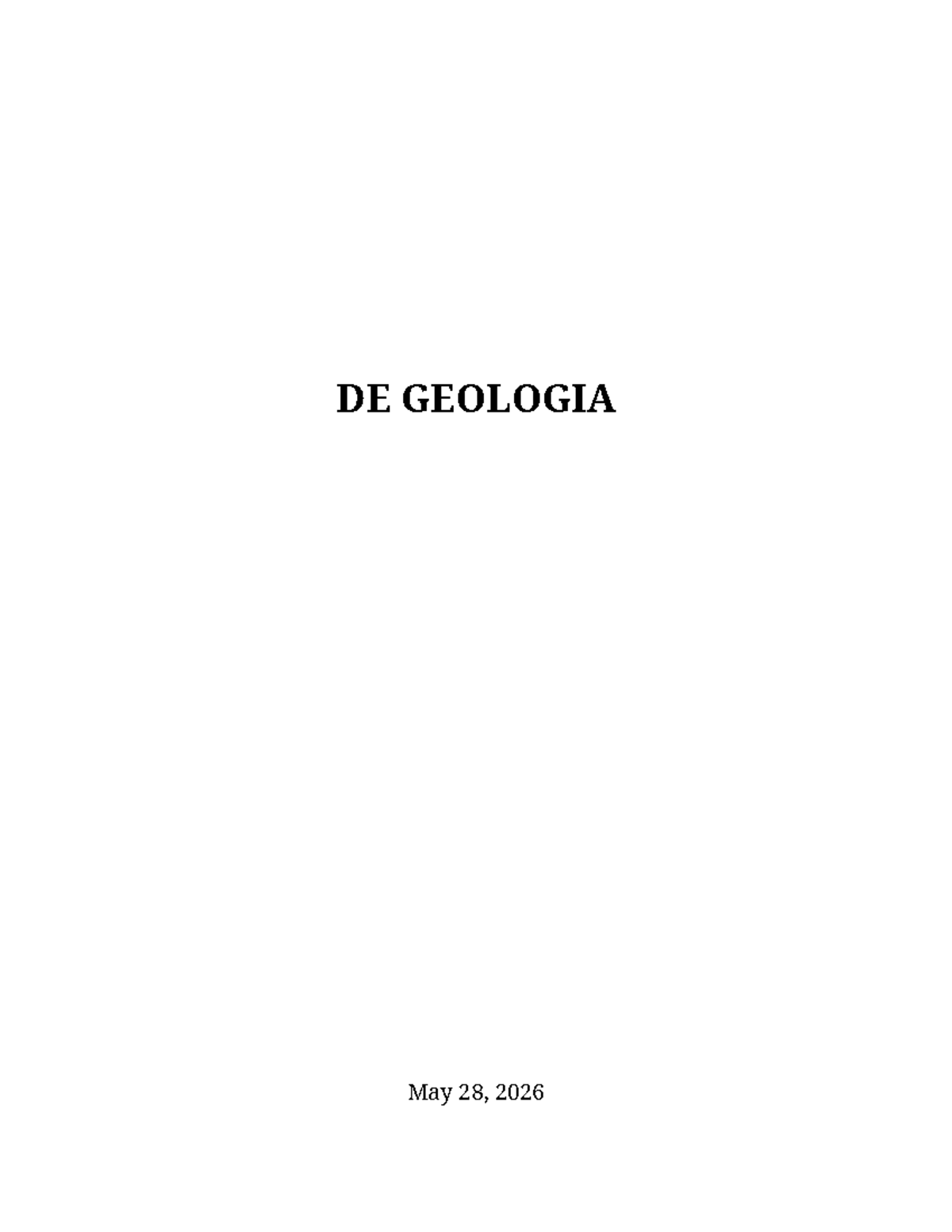 DE GEOLOGIA: Introducción y Procesos Geológicos Fundamentales - Studocu