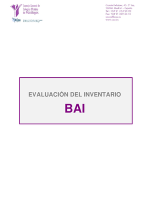 CDI Manual - PDF - CDI - CDI INVENTARIO de DEPRESIÓN INFANTIL Maria ...