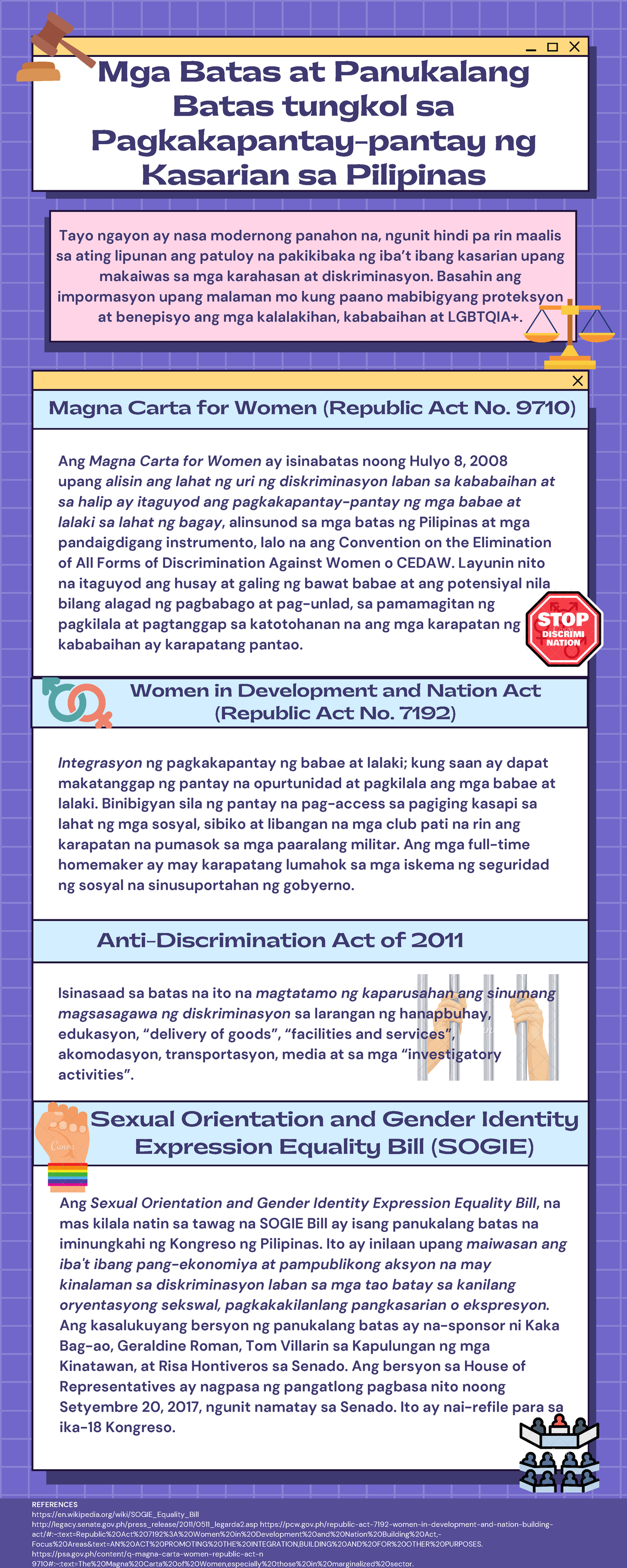 Mga Batas sa pagkakapantay-pantay ng mga Kasarian sa Pilipinas - Ang ...
