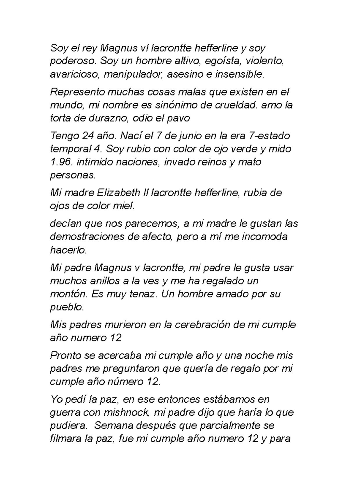 Biografía de Magnus VI Lacrontte Hefferline: Una Historia de Poder ...