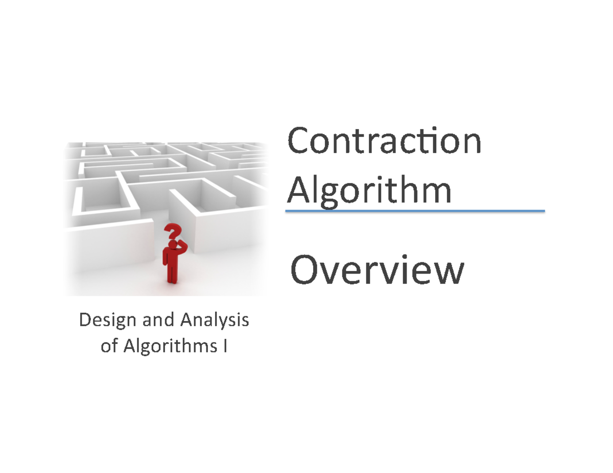 Graphs Dsa Contrac On Algorithm Overview Design And Analysis Of