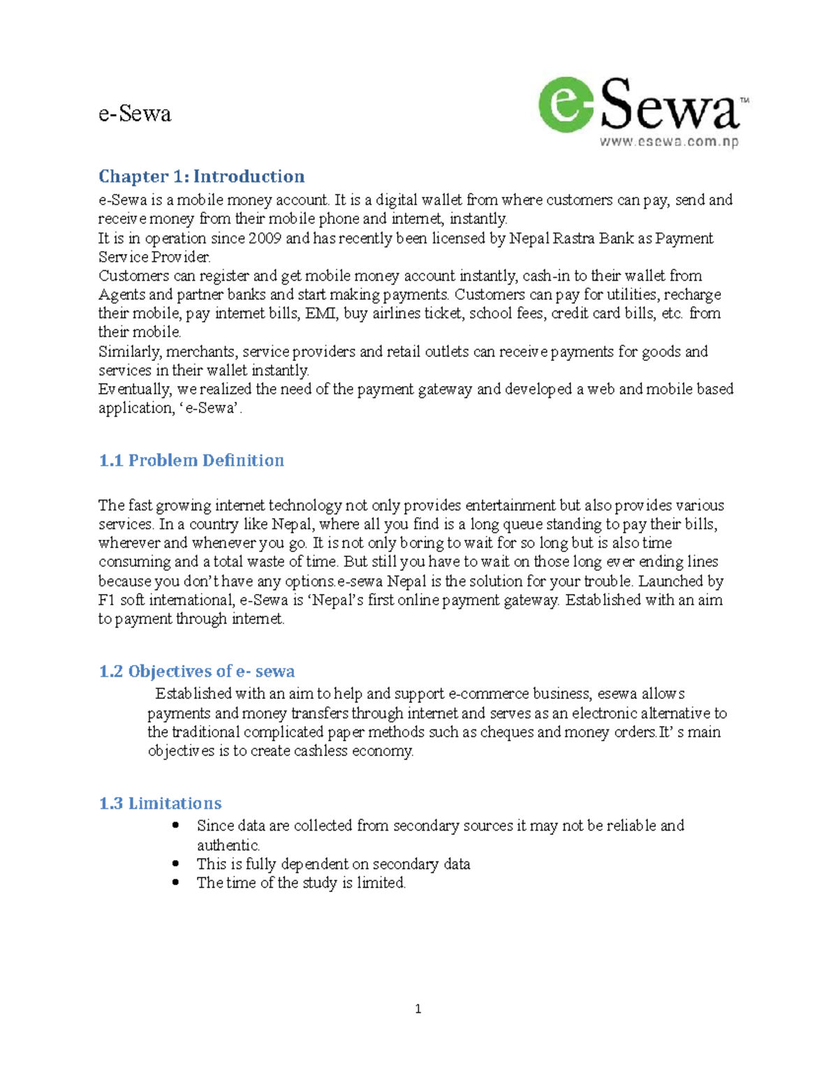 Title: e-Sewa Overview: Mobile Money and Payment Gateway Solutions ...
