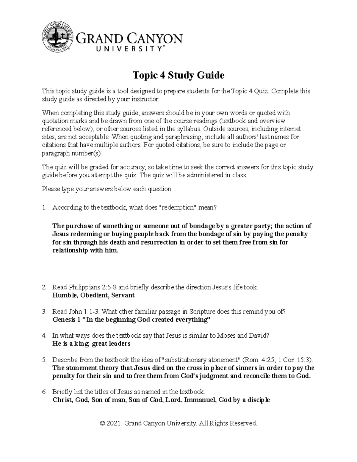 CWV Topic 4 Quiz Study Guide: Key Concepts and Answers - Studocu