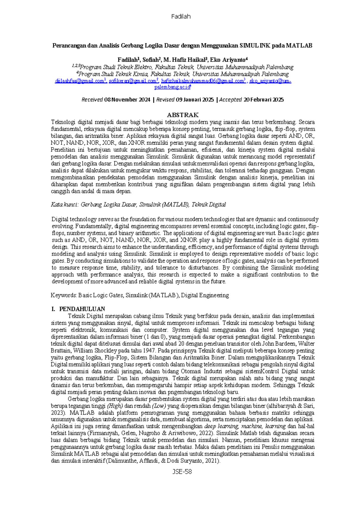 Perancangan dan Analisis Gerbang Logika Dasar dengan Simulink MATLAB (TEK-101) - Studocu
