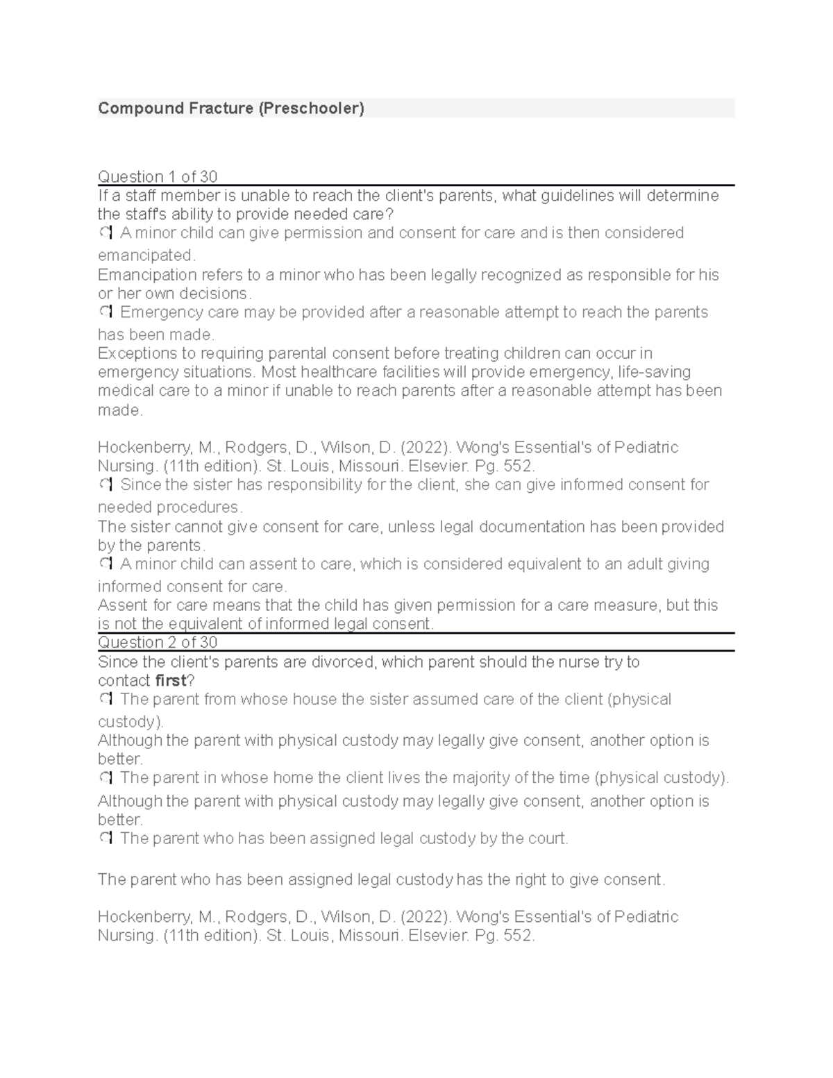 Case Study on Compound Fracture Management in Pediatric Nursing - Studocu