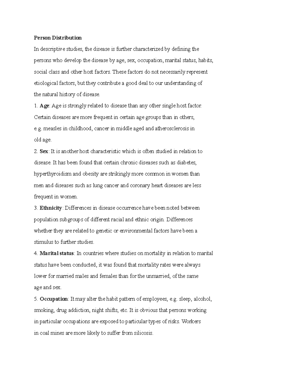 Person Distribution in Dental Public Health Studies - Studocu