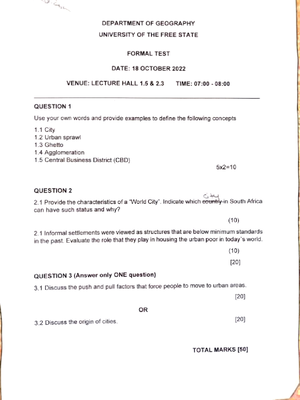 [Solved] The use of questionnaire - Introduction to human geography ...