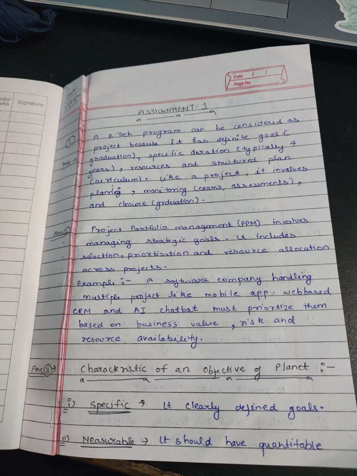 SPM Assignment 01: Project Management Principles and Financial Metrics ...