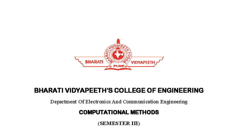 CM PBL G11 - Computational Methods Project Report - Studocu