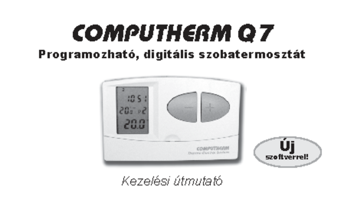 COMPUTHERM Q7 Digitális Szobatermosztát Kezelési Útmutató - Studocu