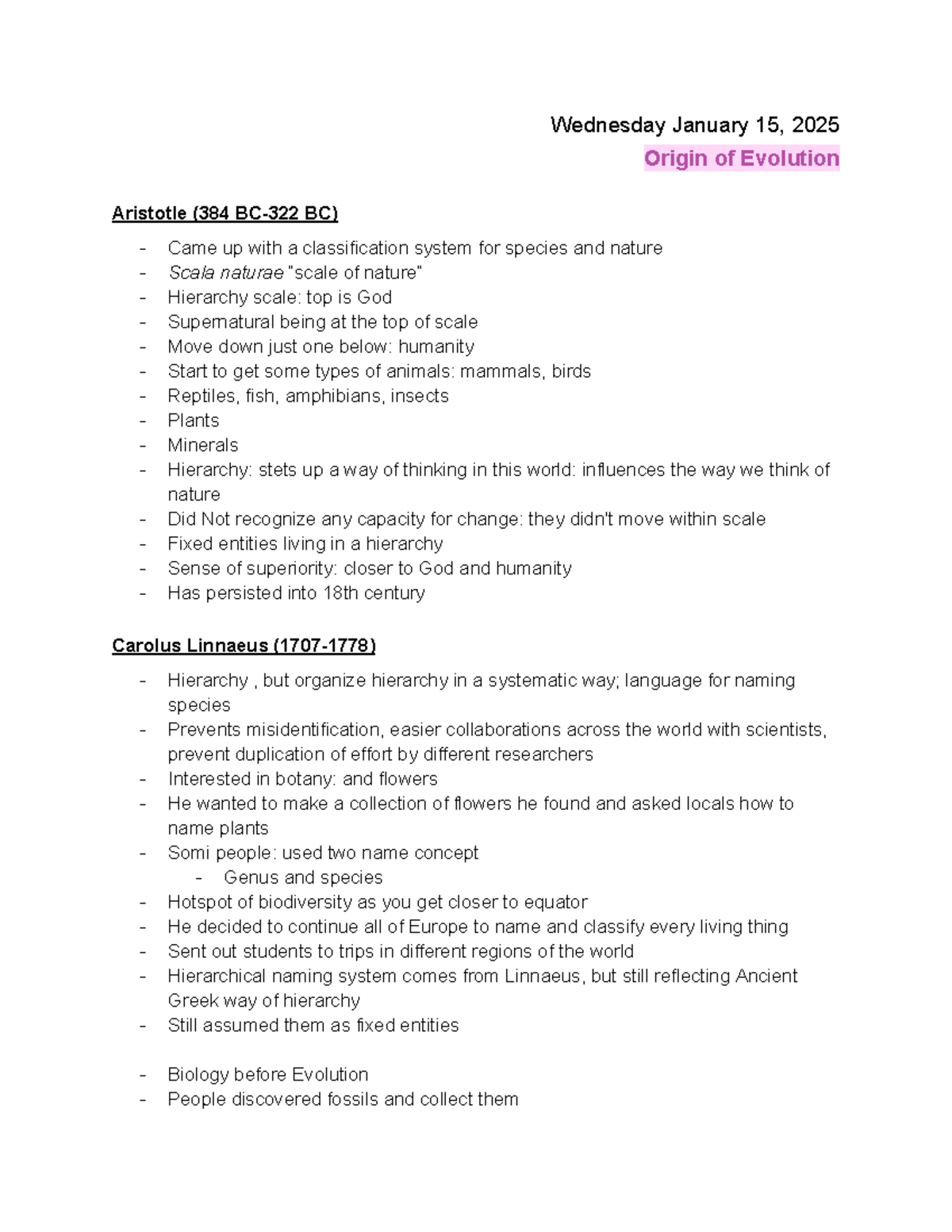Plant Evolution and Transition to Land - BIOS 202 Lecture Notes Summary ...