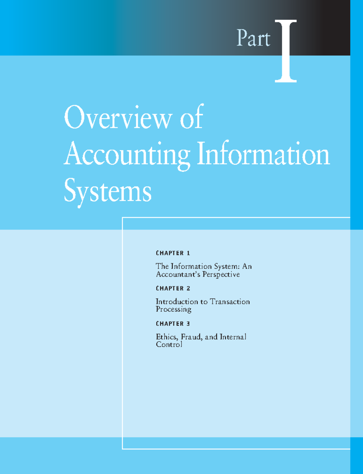 AIS 101: Overview of Accounting Information Systems - Chapter 1 ...