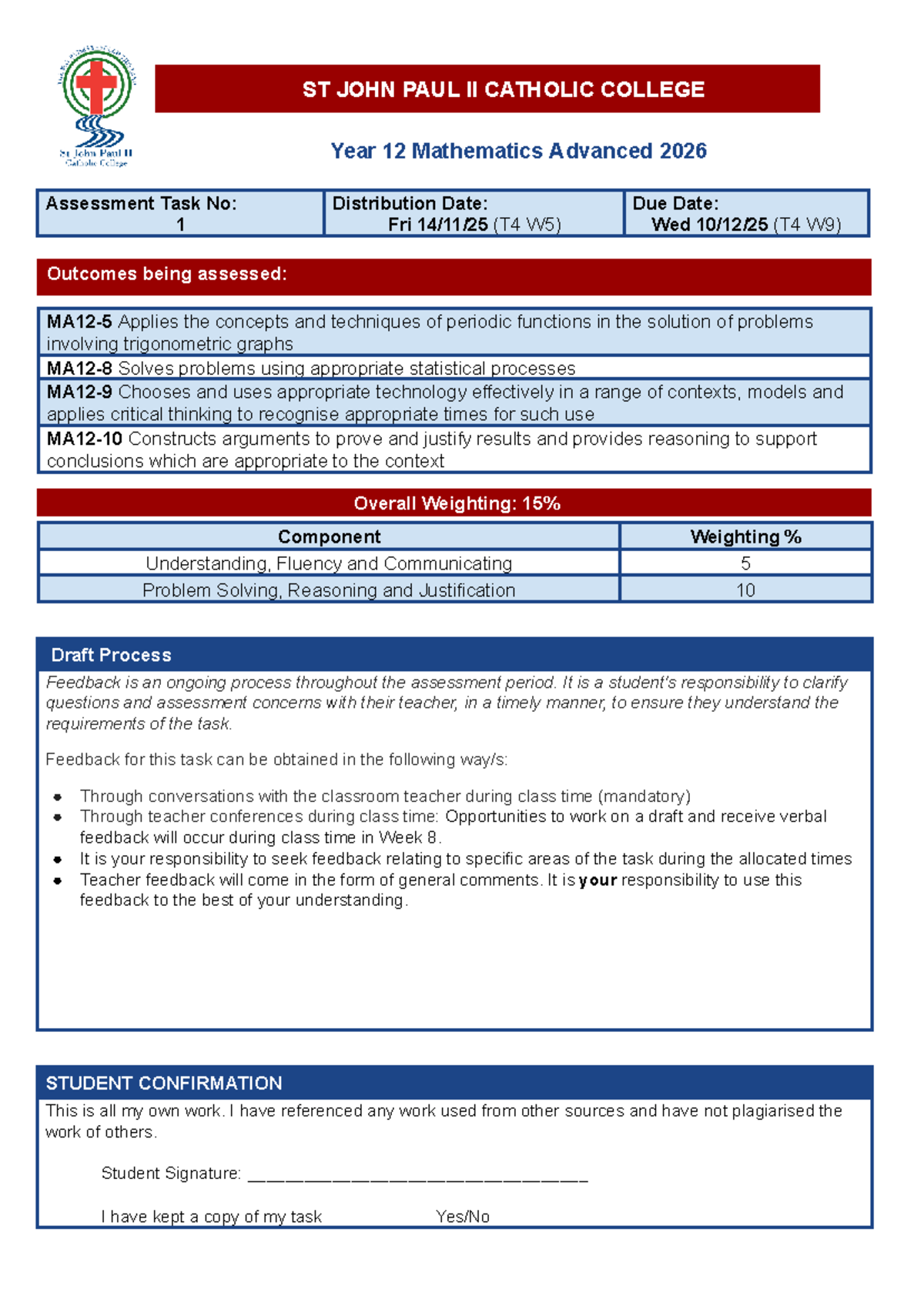 12MADV Task 1: Trigonometric Modelling of Daylight Hours - Studocu