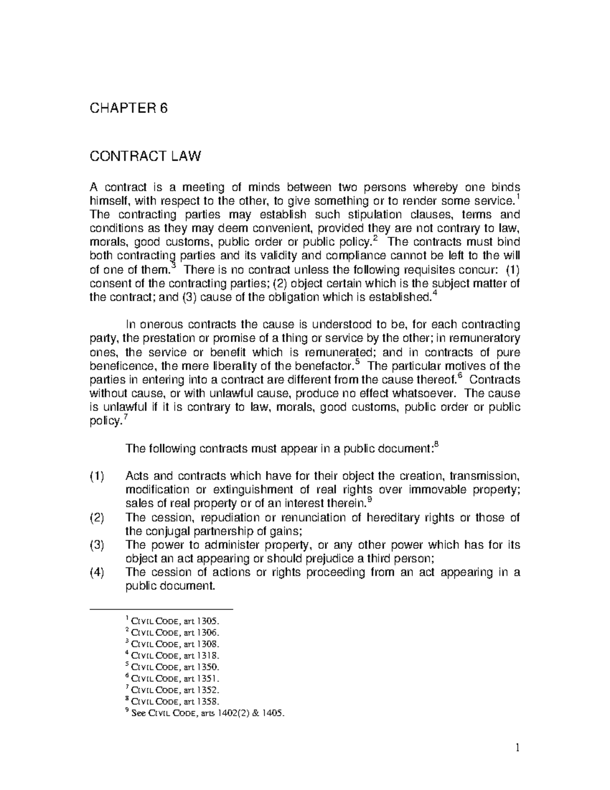 ALA Phils legal system Part 7 - 1 CHAPTER 6 CONTRACT LAW A contract is a meeting of minds ...