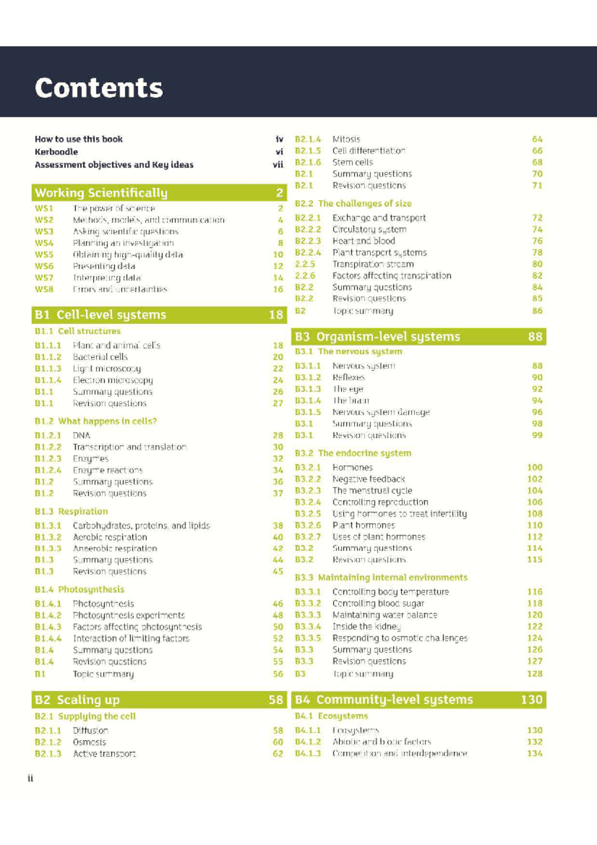 GCSE OCR A Biology Topic List Overview and Key Concepts - Studocu