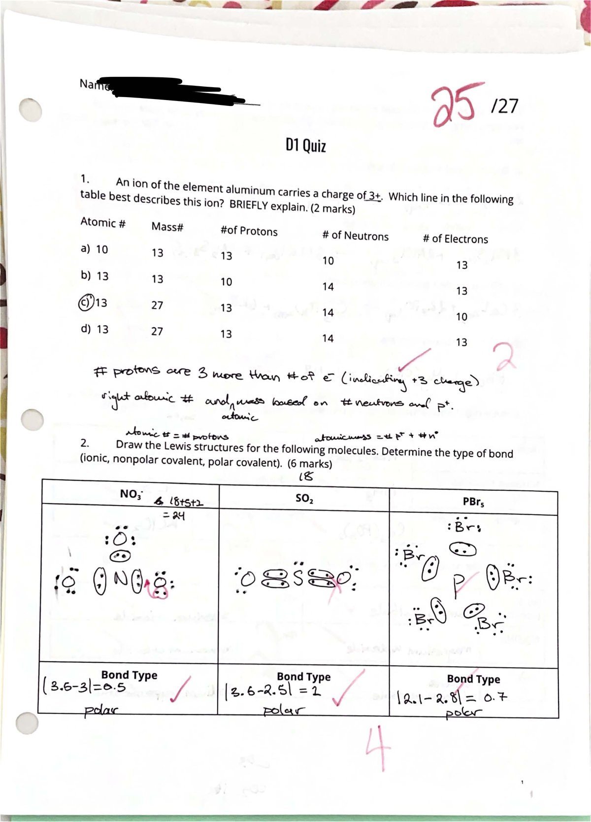 Chem 12 ALL UNIT TESTS: Comprehensive Review and Solutions - Studocu