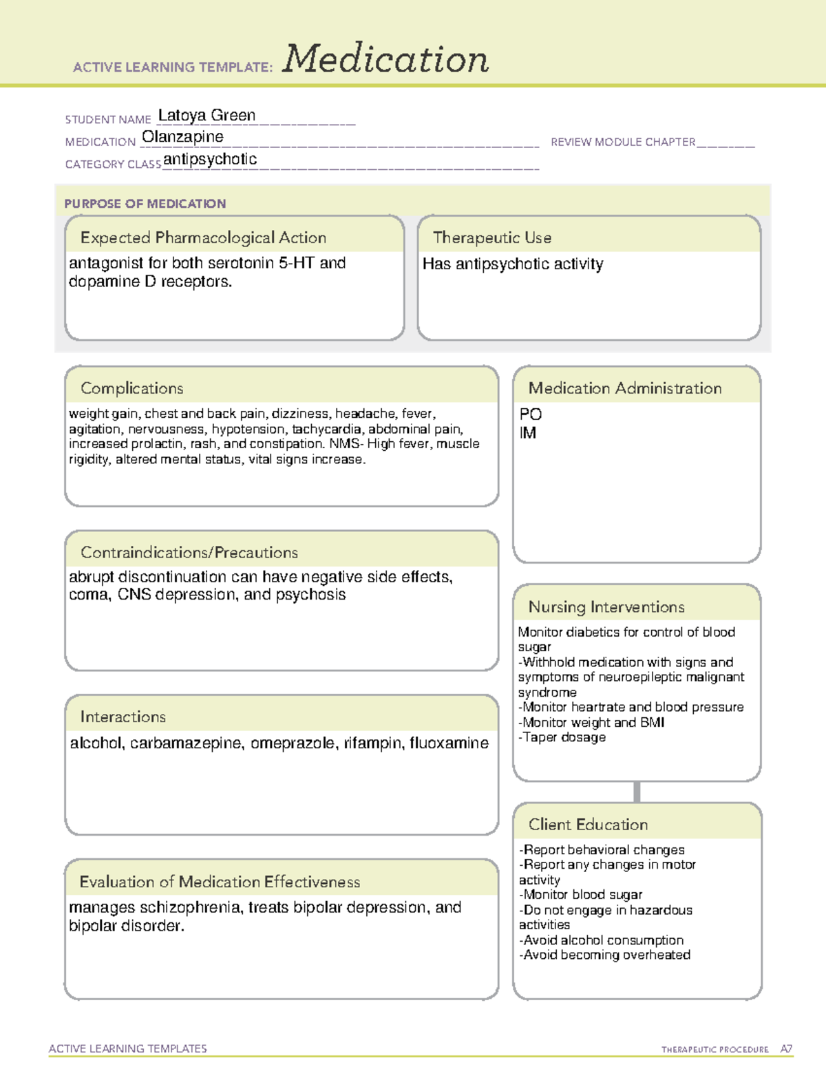 3-1 Active Learning Template medication - ACTIVE LEARNING TEMPLATES ...