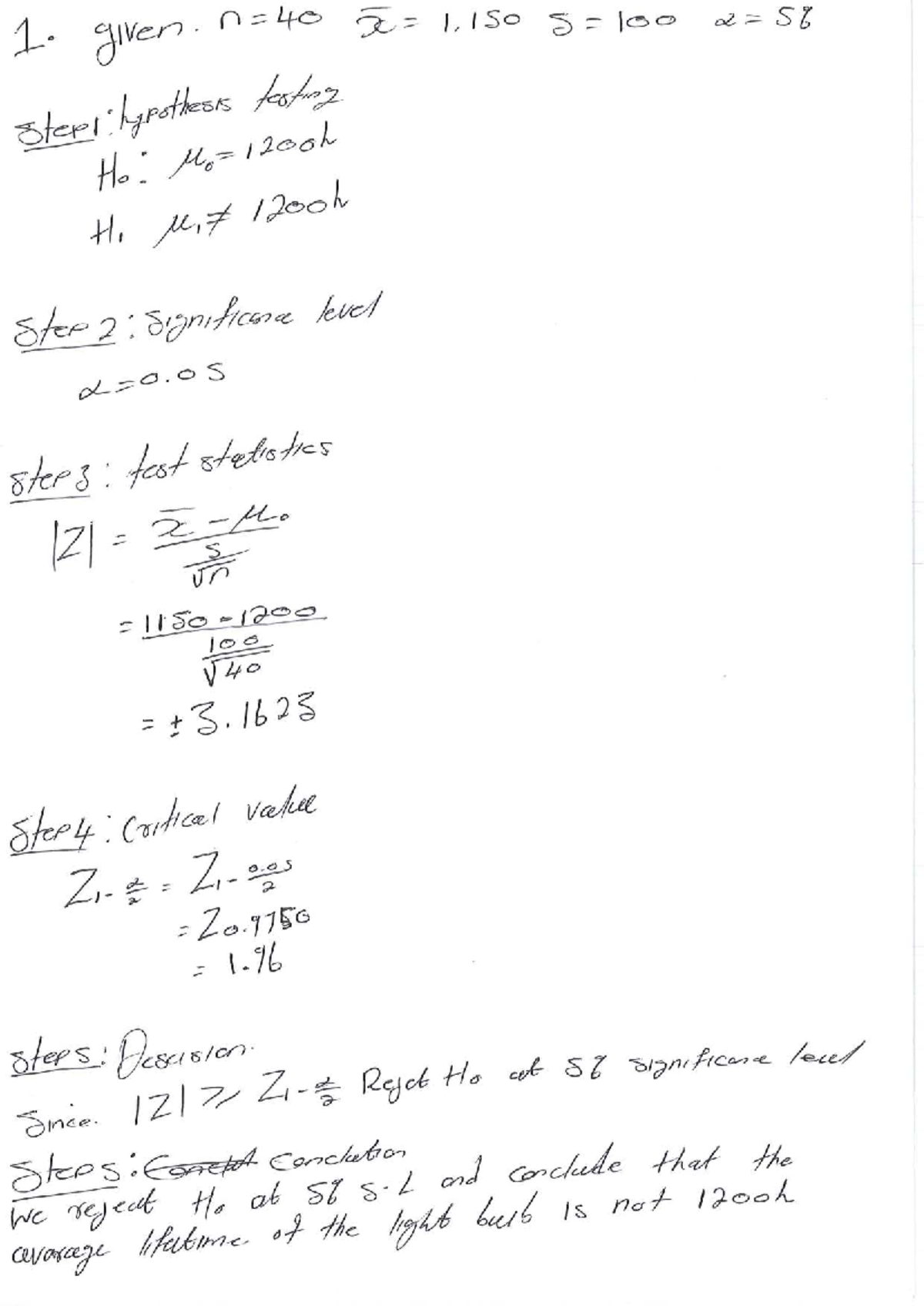 Tutorial 9 solutions for hypothesis testing in statistics - Studocu