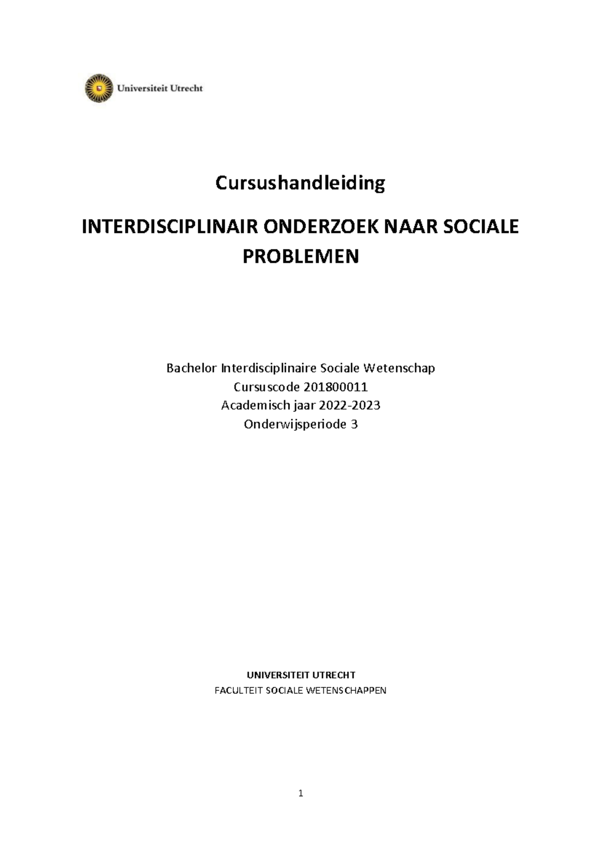 Cursushandleiding IOSP 2022-2023 - Cursushandleiding INTERDISCIPLINAIR ...