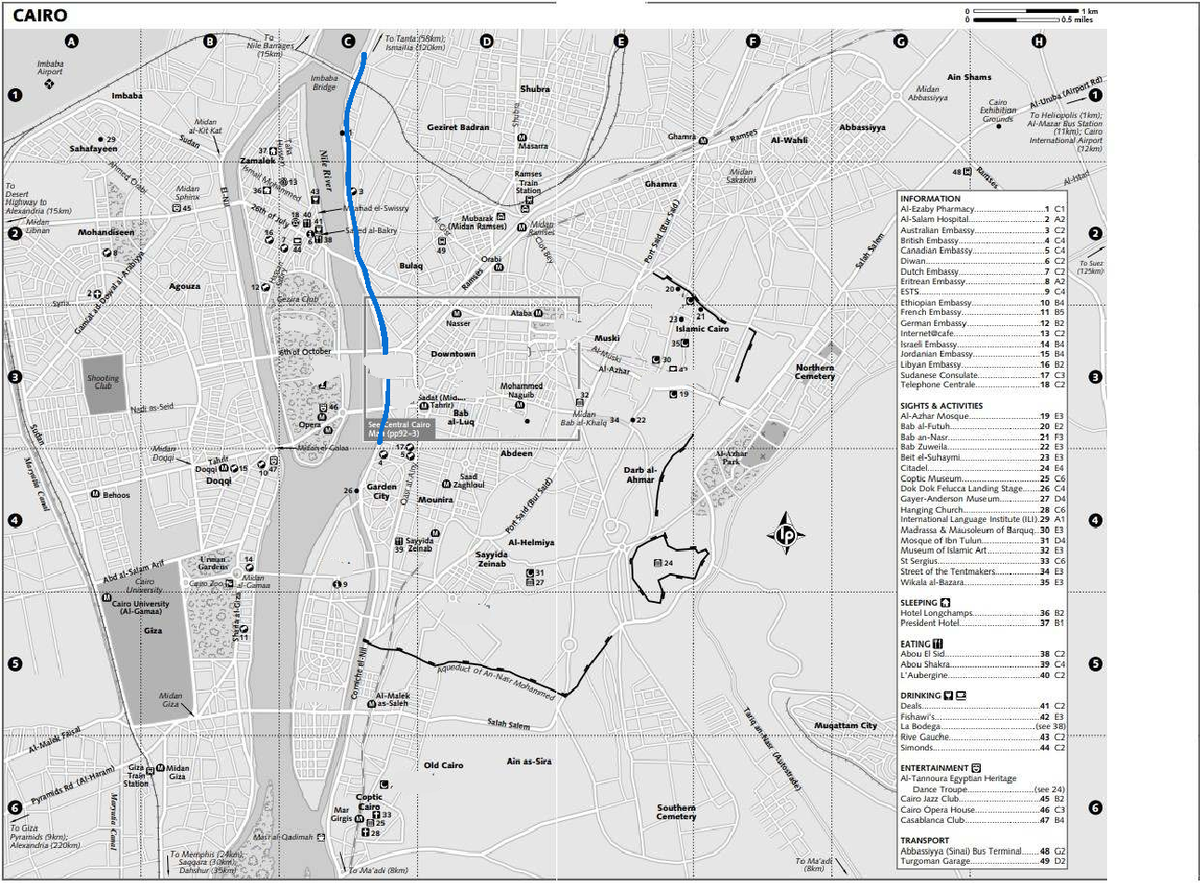 Cairo City Map: Key Locations and Landmarks Overview (CAIRO) - Studocu