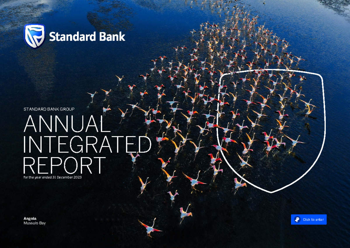 SBG RTS 2023: Annual Integrated Report for Standard Bank Group - Studocu