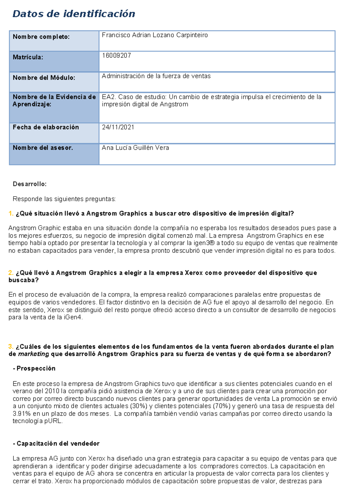 Lozano Adrian Analizando - Datos de identificación Nombre completo ...