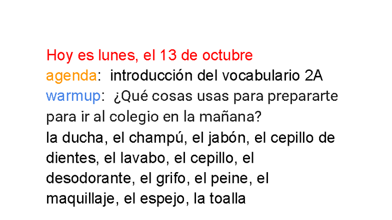 Reflexive Verbs & Daily Routines - Spanish 2A Activities - Studocu