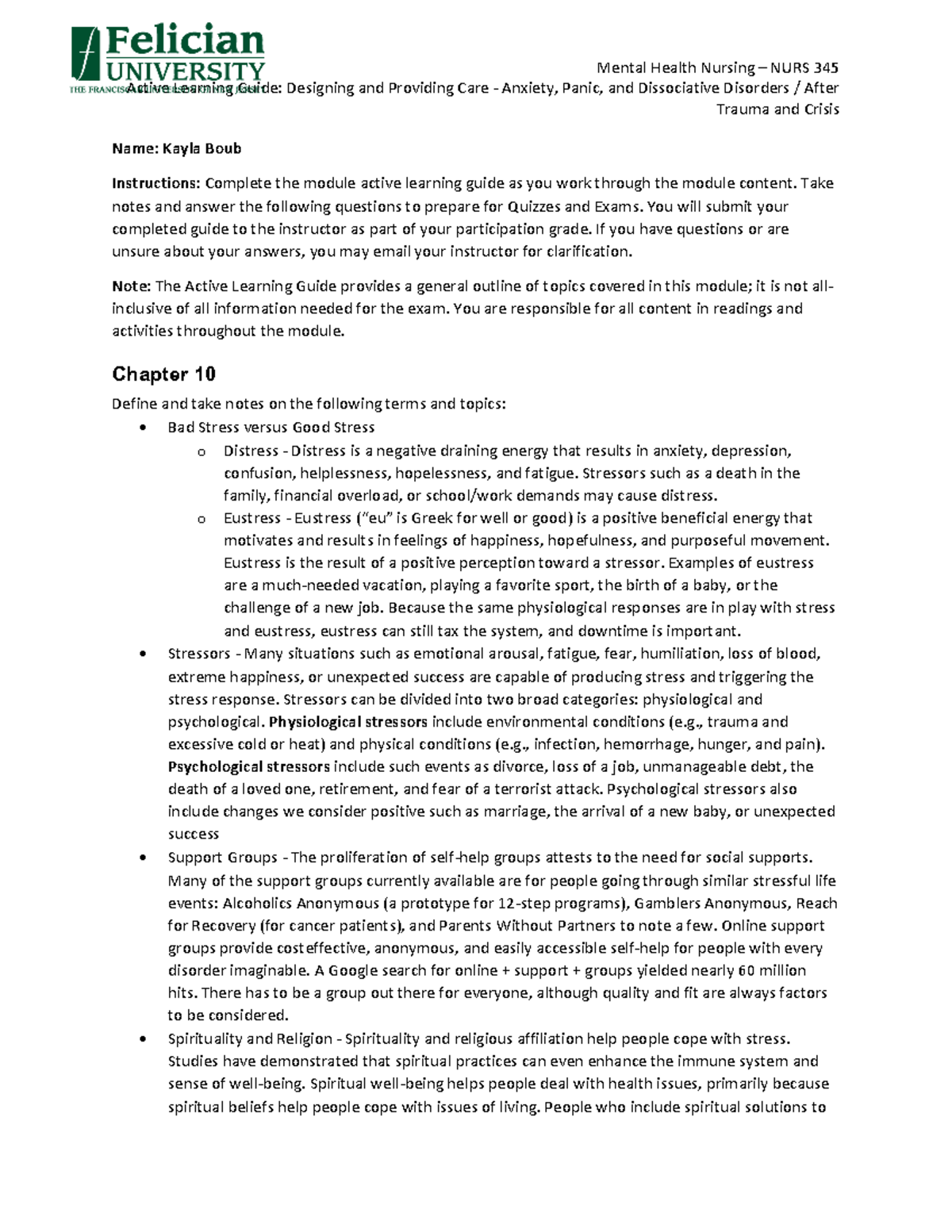 ALG 10 - Active learning guide 10 assignment for textbook - Active ...