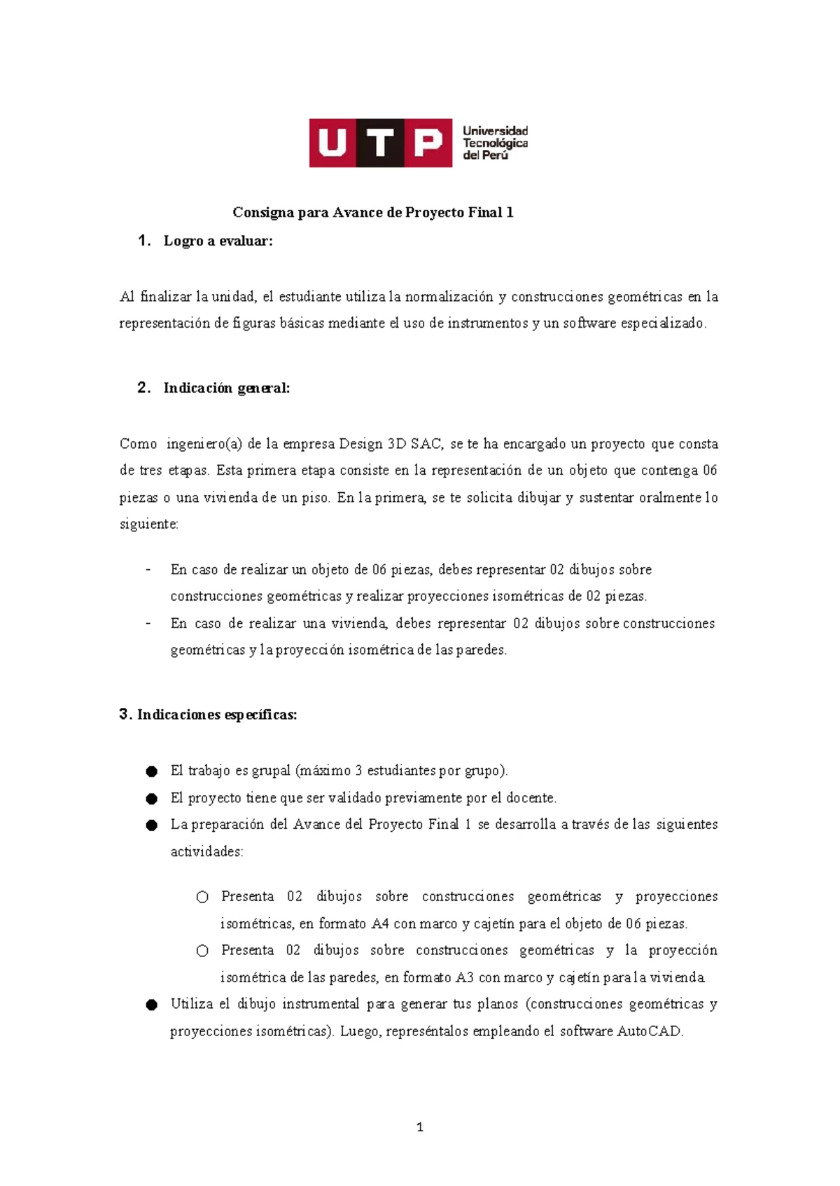 🔴 (AC-S18-PROY) - Proyecto Final de Dibujo para Ingeniería - Studocu