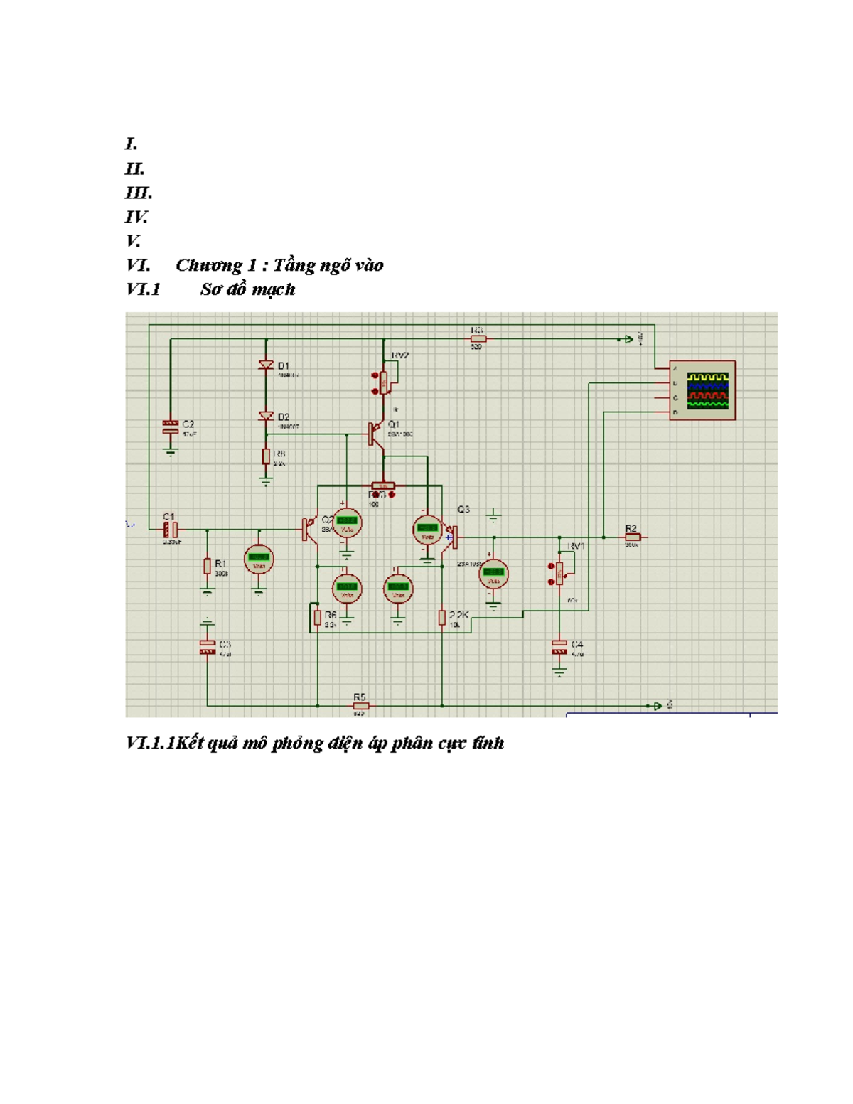 Baocaoto 14 - to14 - I. II. III. IV. V. VI. Chương 1 : Tầng ngõ vào VI ...
